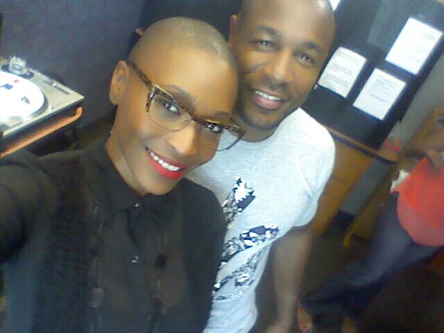 #CelebritySelfie April Watts and Tank - Magic 95.9